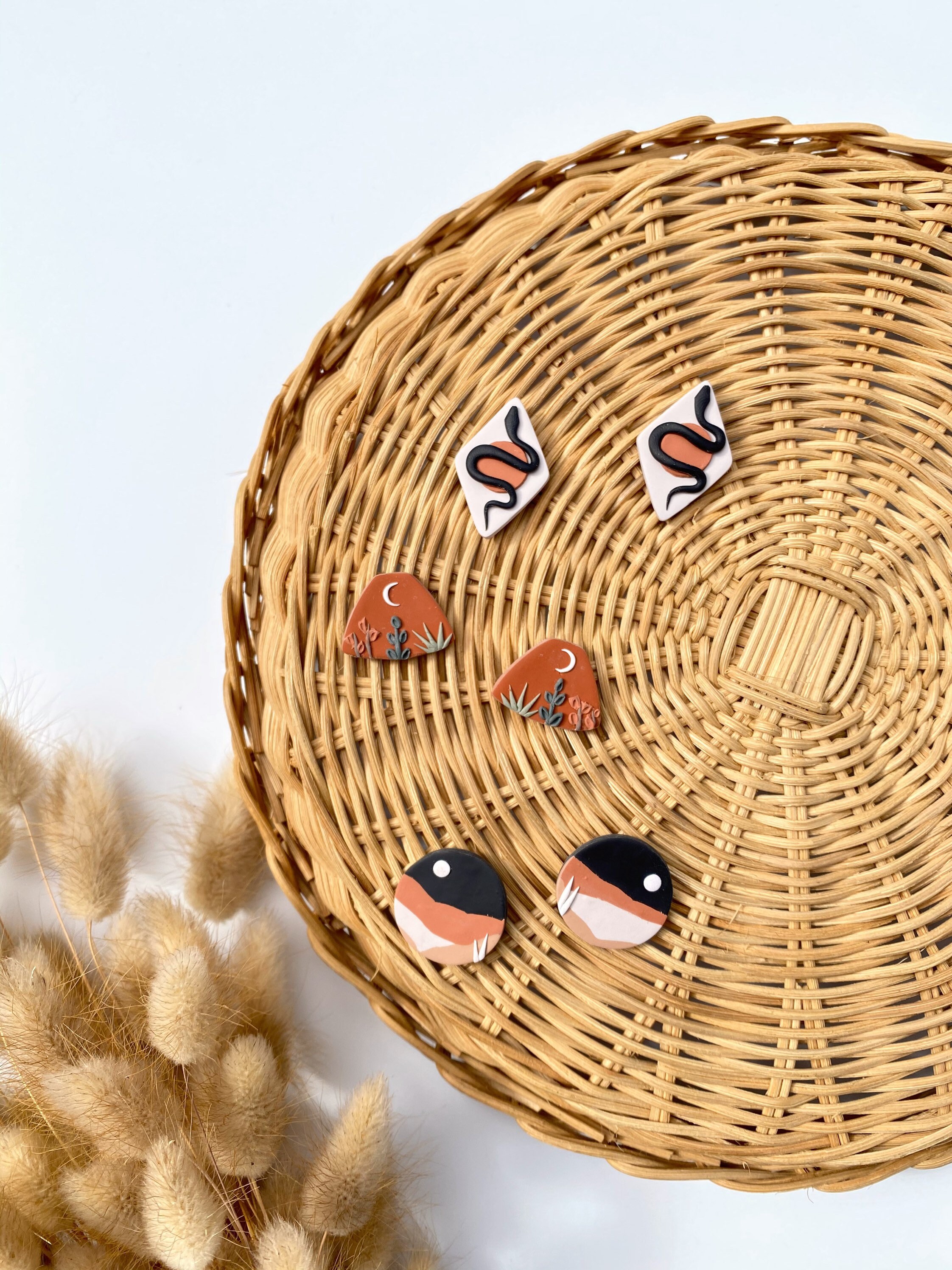 Handmade Polymer Clay Earrings | the Ultimate Stud Pack | Nickel Free ...