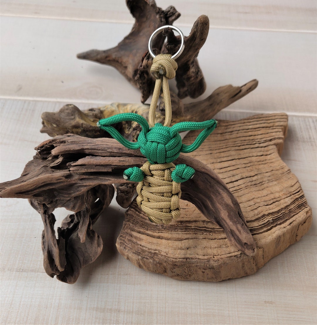 Baby Yoda Inspired Paracord Keychain - Etsy