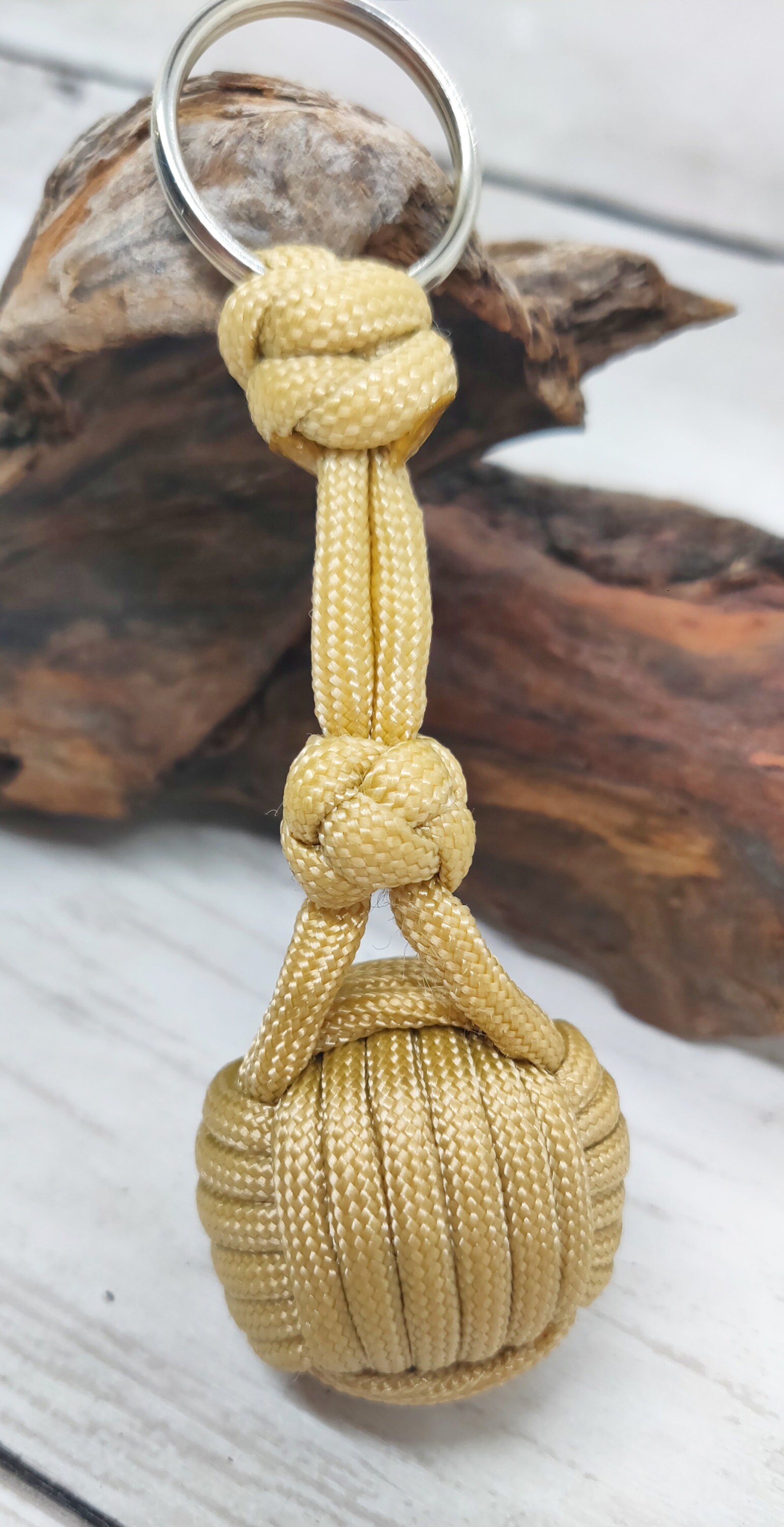 Monkey Fist Keychain Rubber Ball Keychain Bouncy Ball - Etsy