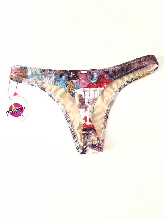 Swimwear Bottom Cheeky Bikini Etsy