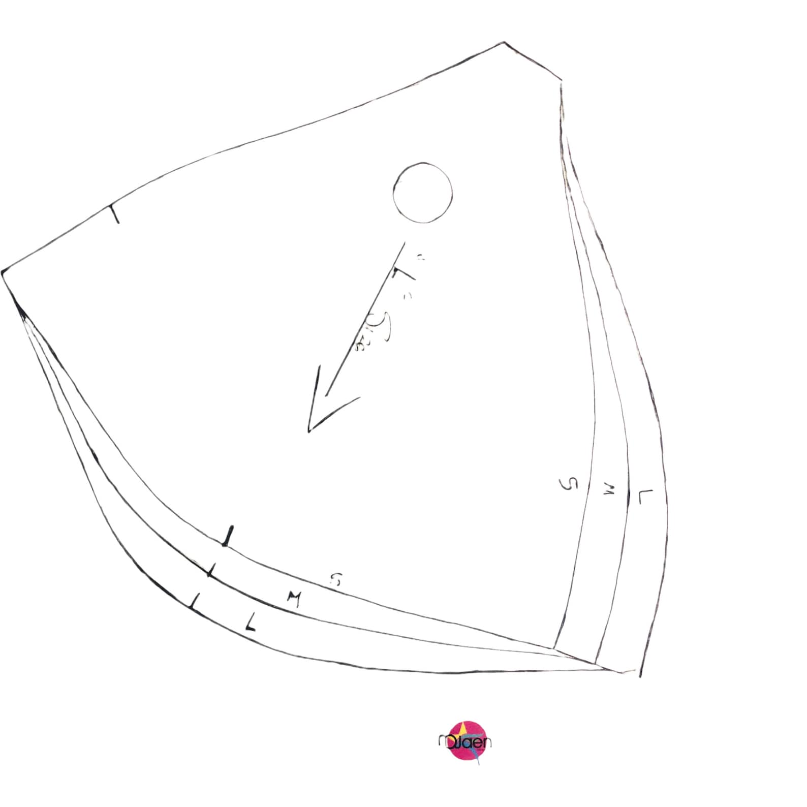 Pdf Pattern Swimwear Triangle Top/ Pdf Sewing Pattern Top/ Triangle Top ...