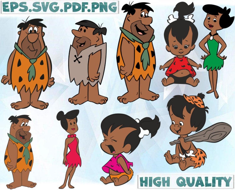 African American Bam Bam and Pebbles Meet the Flintstones - Etsy African American Bam Bam and Pebbles Meet the Flintstones - Etsy