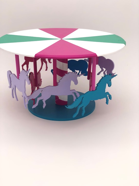 Unicorn Cake Stand Unicorn Party Centerpieces Carrousel Cake - Etsy