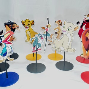Lion King Themed Party Table Centerpieces, Simba, Nala, Mufasa Circle ...