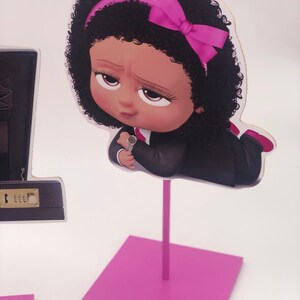 Baby Boss African American Girl Boss Baby Party Decorations Afro Puff ...
