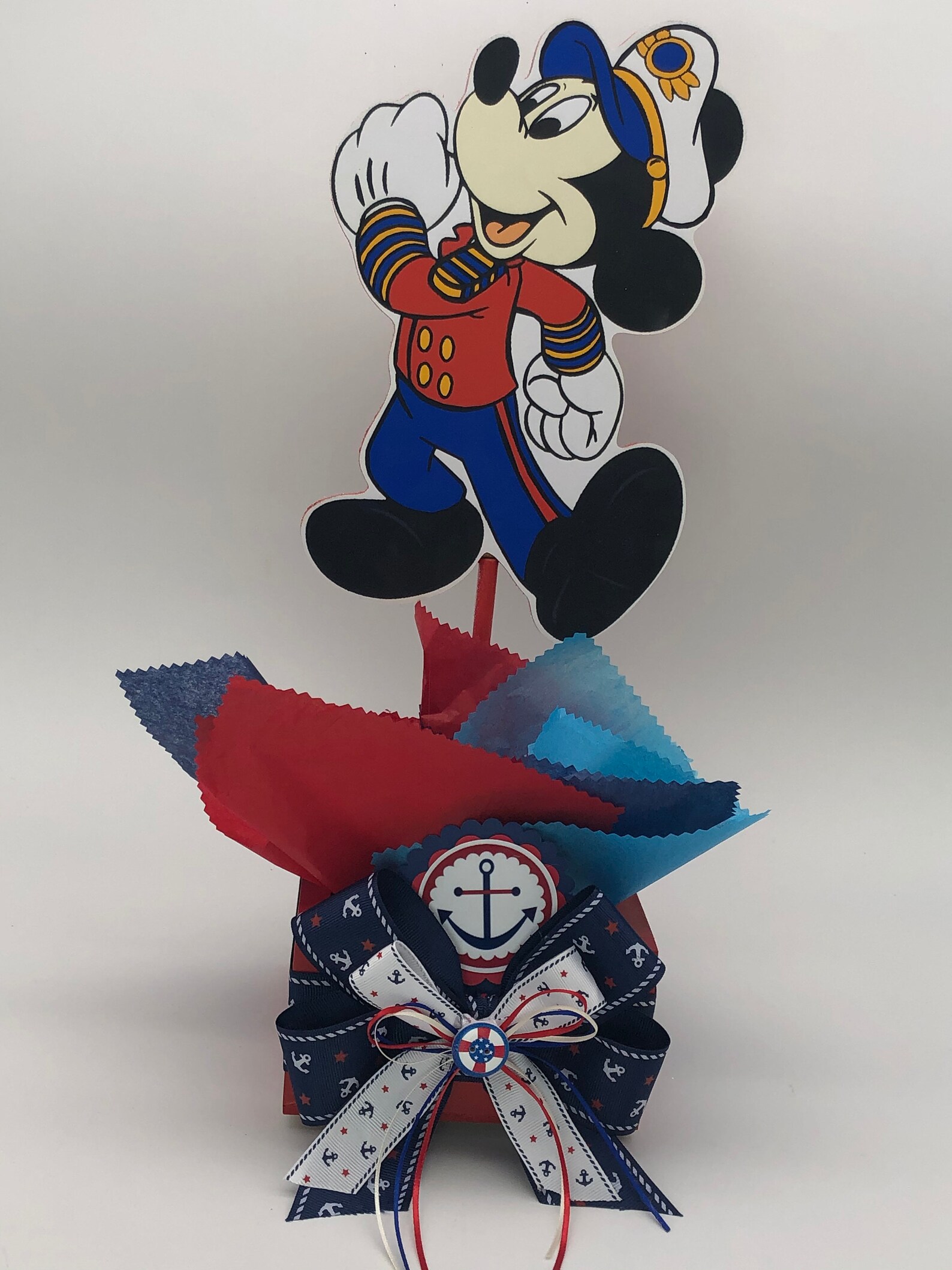 Nautical Mickey Mouse Birthday party Centerpiece Sailor - Etsy Italia