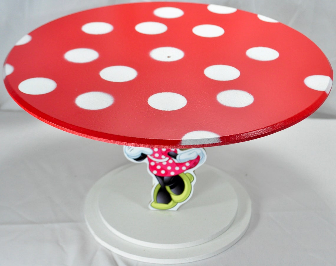 Minnie Mouse Inspired Cake Stand, Minnie Mouse Birthday Party Dessert ...