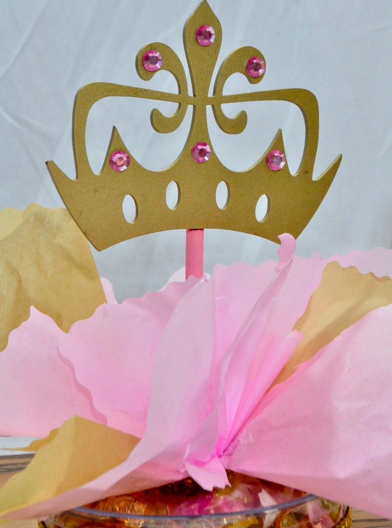 Royal Princess Baby Shower Party Centerpiece, Gold Table Centerpieces ...