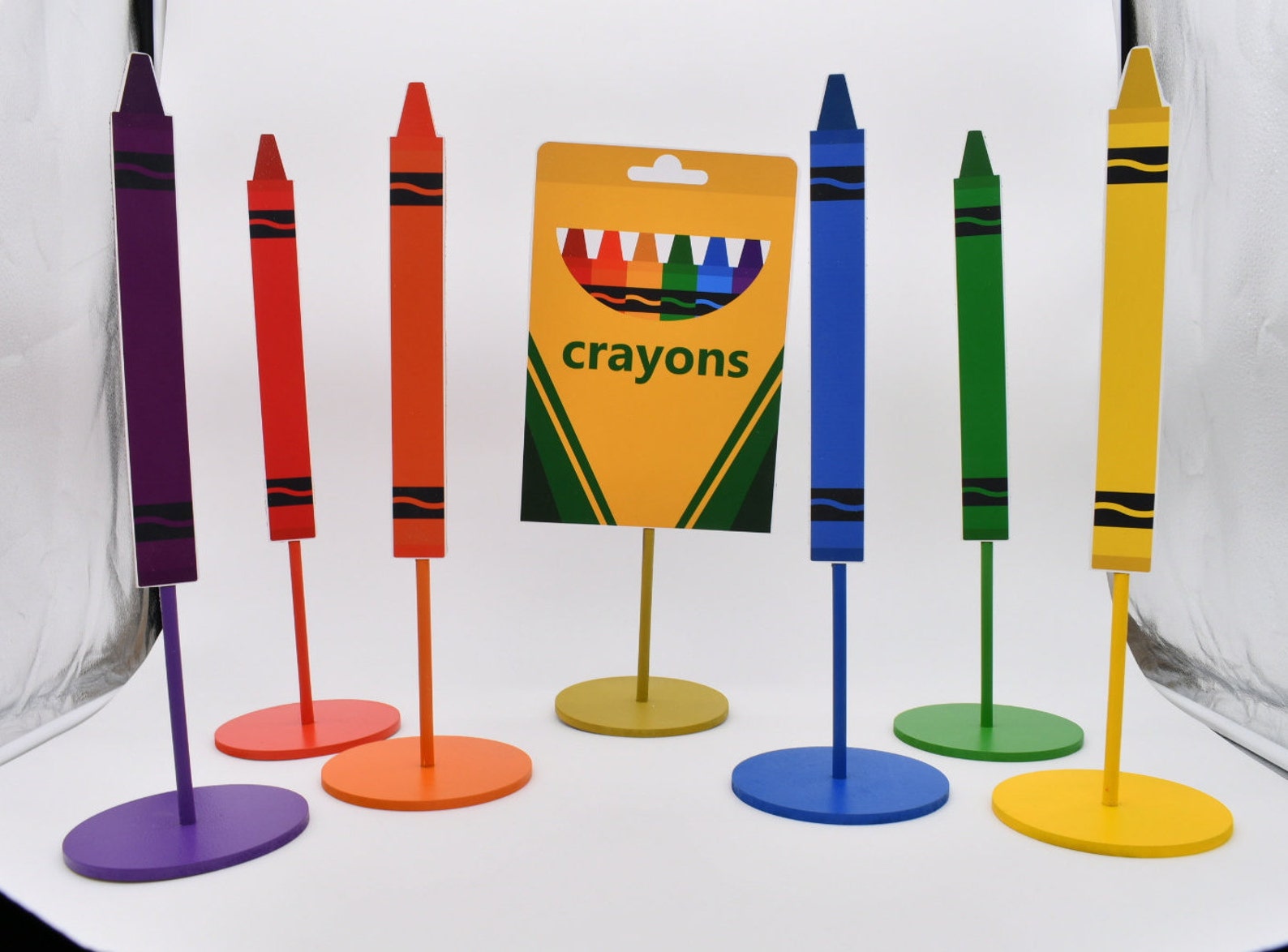Paint & Crayon Party Centerpieces SOLD AS SET of 7 Centerpieces, Paint ...