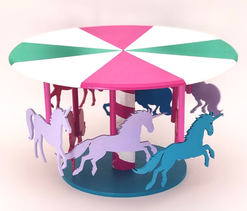 Unicorn Cake Stand Unicorn Party Centerpieces Carrousel Cake - Etsy
