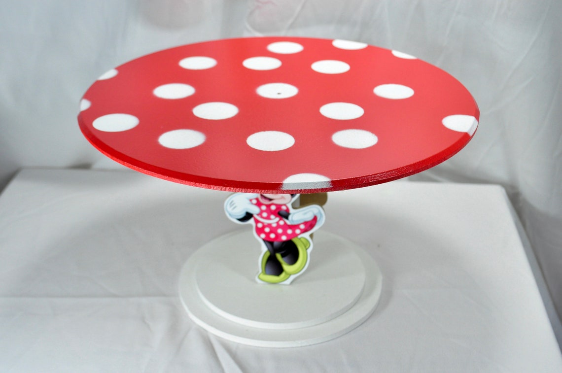 Minnie Mouse Inspired Cake Stand Minnie Mouse Birthday Party - Etsy