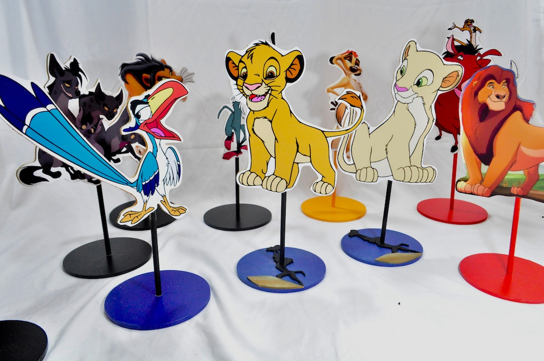 Lion King Themed Party Table Centerpieces, Simba, Nala, Mufasa Circle ...
