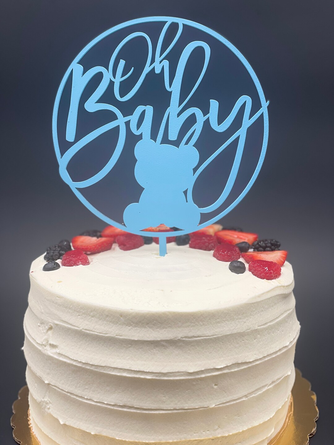 Oh Baby Themed Cake Topper Happy Birthday Custom Cake Topper, Birthday ...