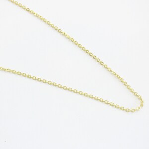 Plain Gold Chain Necklace, 14k Gold Filled Chain, Cable Chain, Everyday ...