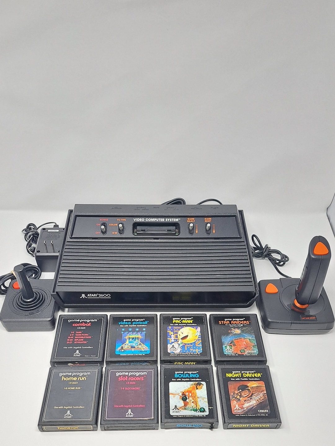 Refurbished Atari 2600 Console System Bundle With 8 Games WORKS GREAT ...