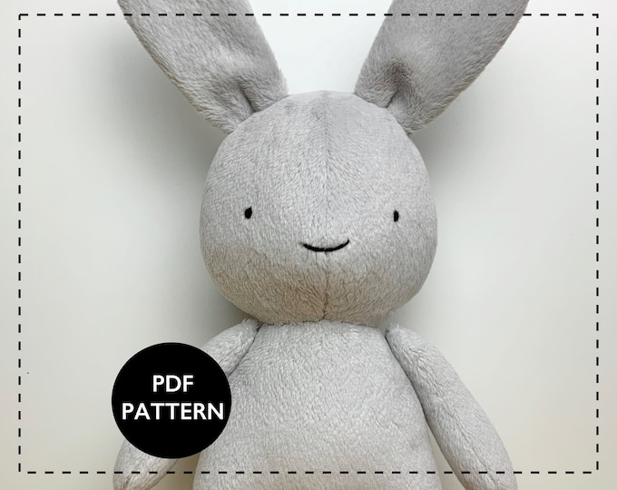 Rabbit Sewing Pattern, Miniature Clothing, Softie Doll Pattern - Etsy ...