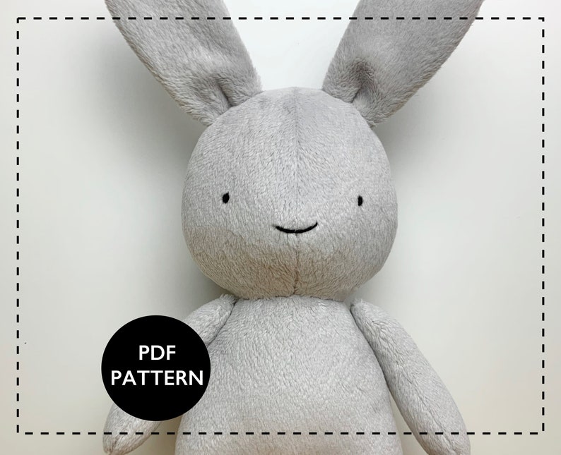 Sewing Pattern Bunny Rabbit Toy PDF Digital Download - Etsy
