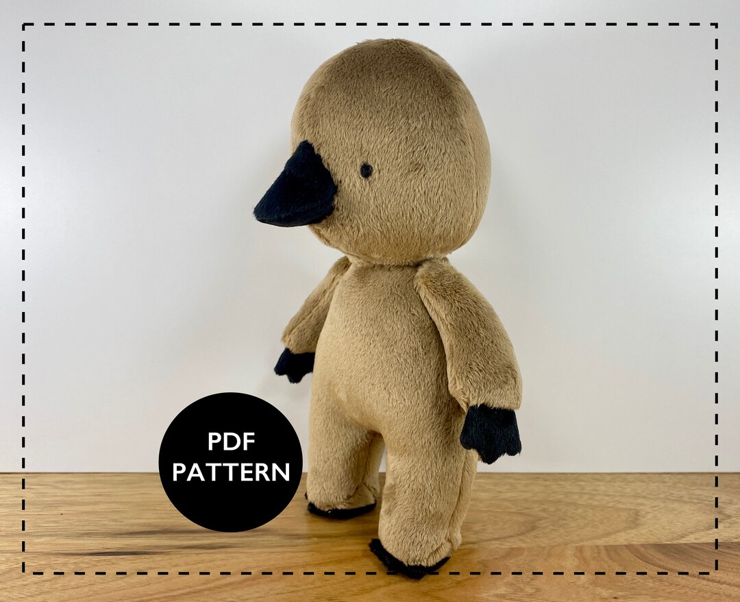 Platypus Sewing Pattern Pdf, Plushie Toy Pattern, Softie Doll Pattern ...