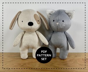 Set of 15 PDF Dog Toy Patterns WITHOUT INSTRUCTION, 3 Sizes Dog Sewing ...