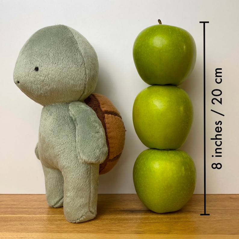 Turtle Plush Pattern Stuffed Animal Sewing Pattern Turtle - Etsy