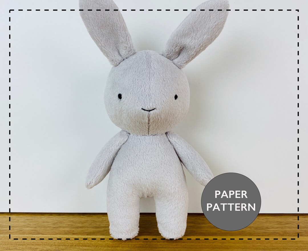 Easter Bunny Pattern, Rabbit Sewing Pattern, Stuffed Bunny Sewing ...