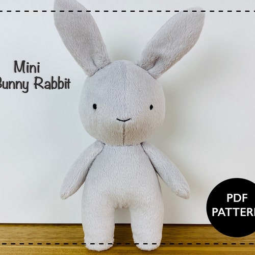 Easter Bunny Pattern Rabbit Sewing Pattern Stuffed Bunny | Etsy
