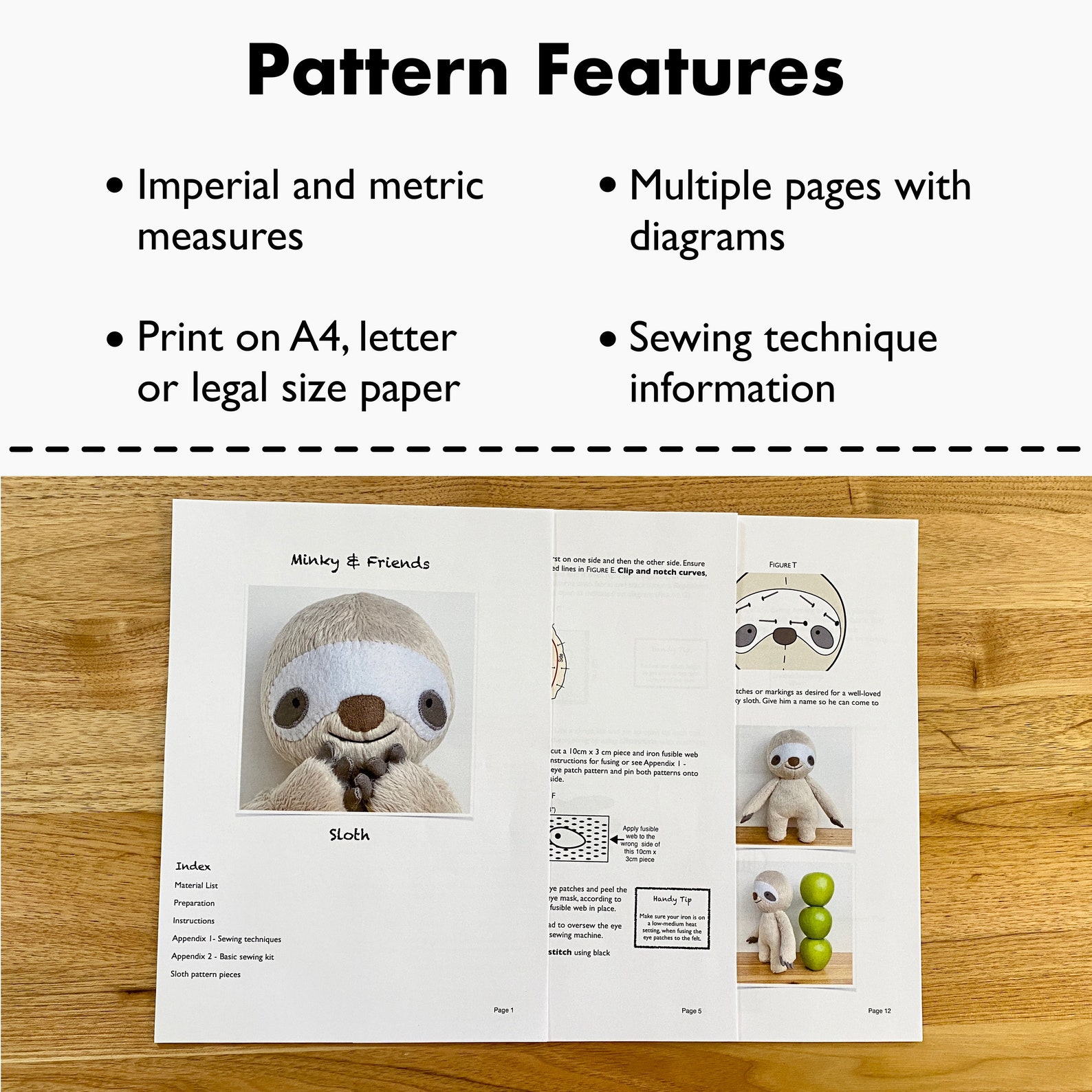 Sloth Sewing Pattern Stuffed Sloth Pattern Sloth Pdf Sewing - Etsy ...