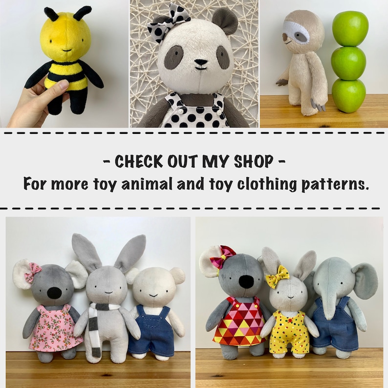 Sewing Pattern, Bunny Rabbit Toy, Paper Pattern - Etsy