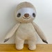 Stuffed Sloth Sewing Pattern, Sleepy Plush Toy (PDF Pattern) - Etsy