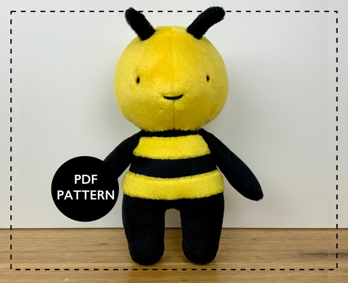 Bumble Bee Sewing Pattern Bee Soft Toy Pattern Bumble Bee - Etsy Australia