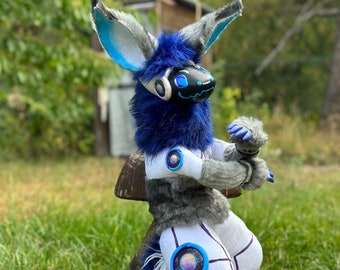 Protogen Yellow Protogen Toy Plush Proto Poseable Art Doll - Etsy