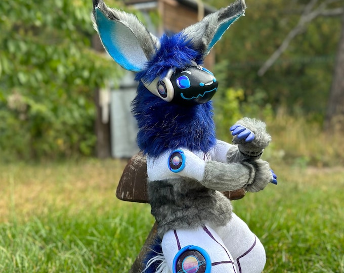 Protogen Toy, Plush Proto, Poseable Art Doll, Protogen - Etsy