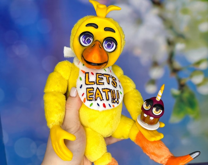 Toy Chica, Fnaf Plush, Poseable Art Doll - Etsy Canada
