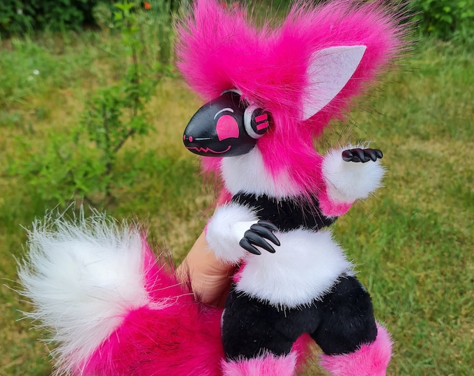 Protogen, Furry, Poseable Art Doll - Etsy