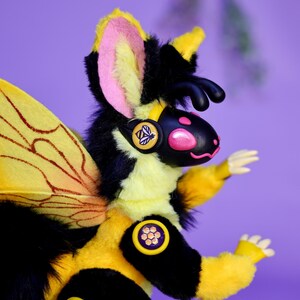 Protogen Bee, Art Doll, Sculpture Furry - Etsy