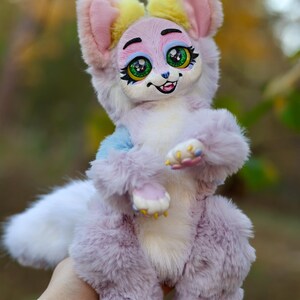 Plush Furry Cat, Poseable Toy - Etsy