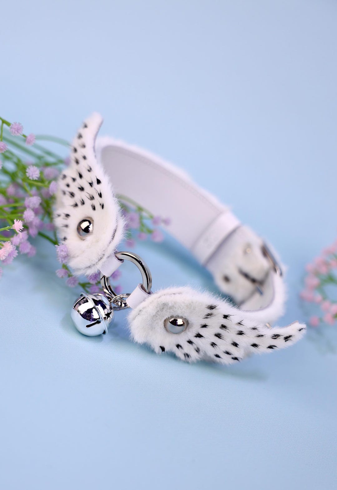 Made to Order! Collar With Polar Owl Wings, Fluffy Collar, Choker - Etsy