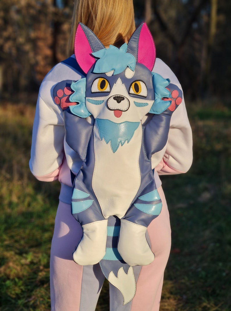 Backpack Cat Backpack Furry Bag Furry Backpack - Etsy