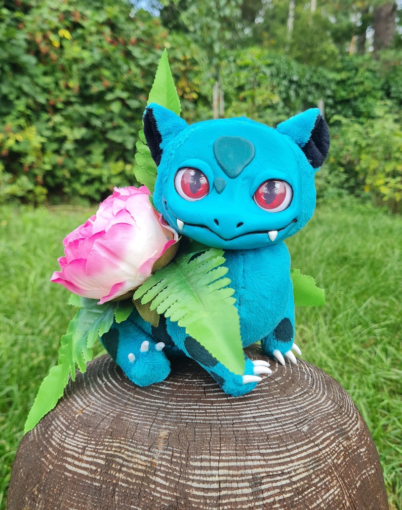 Ivysaur Pokemon Plush Ivysaur Toy Ivysaur Poseable Art - Etsy