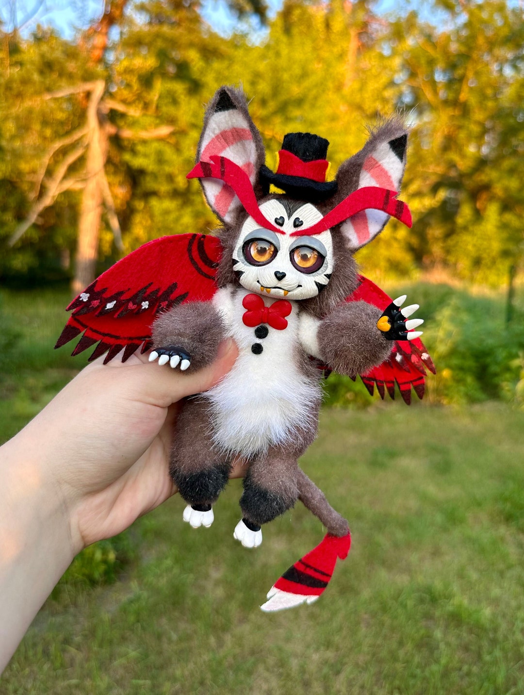 Small Doll Husk, Plush Husk, Hazbin Hotel Husk - Etsy