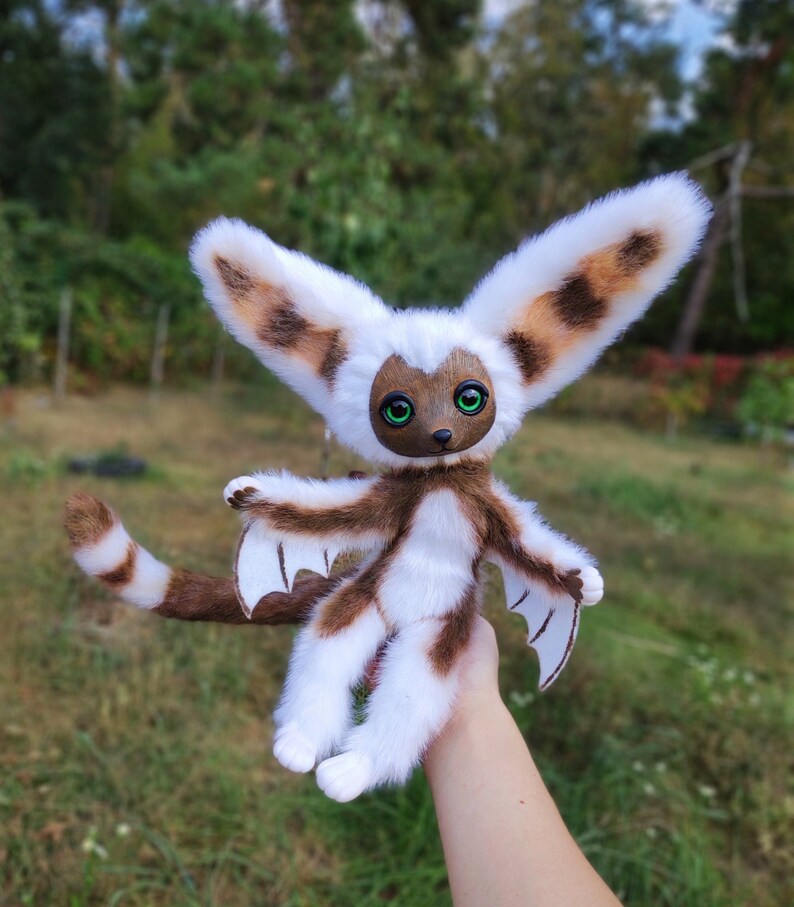 Crocheted Momo amigurumi Flying Lemur Avatar the Last | Etsy
