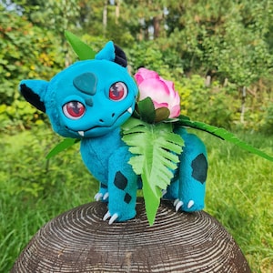 Ivysaur, Pokemon, Plush Ivysaur, Toy Ivysaur, Poseable Art Doll - Etsy