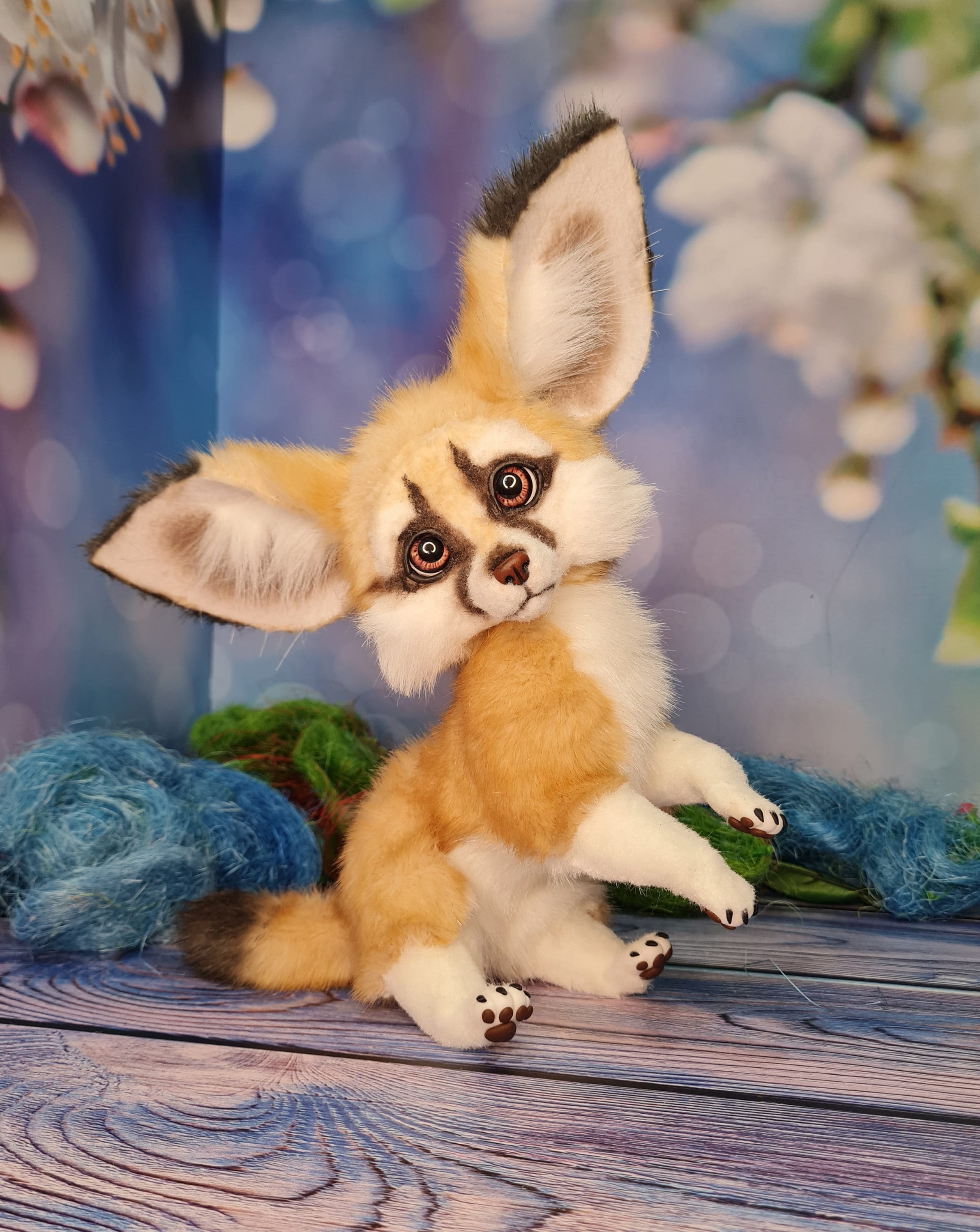Fennec Fox Poseable Doll Fenner Plush Fox Toy - Etsy