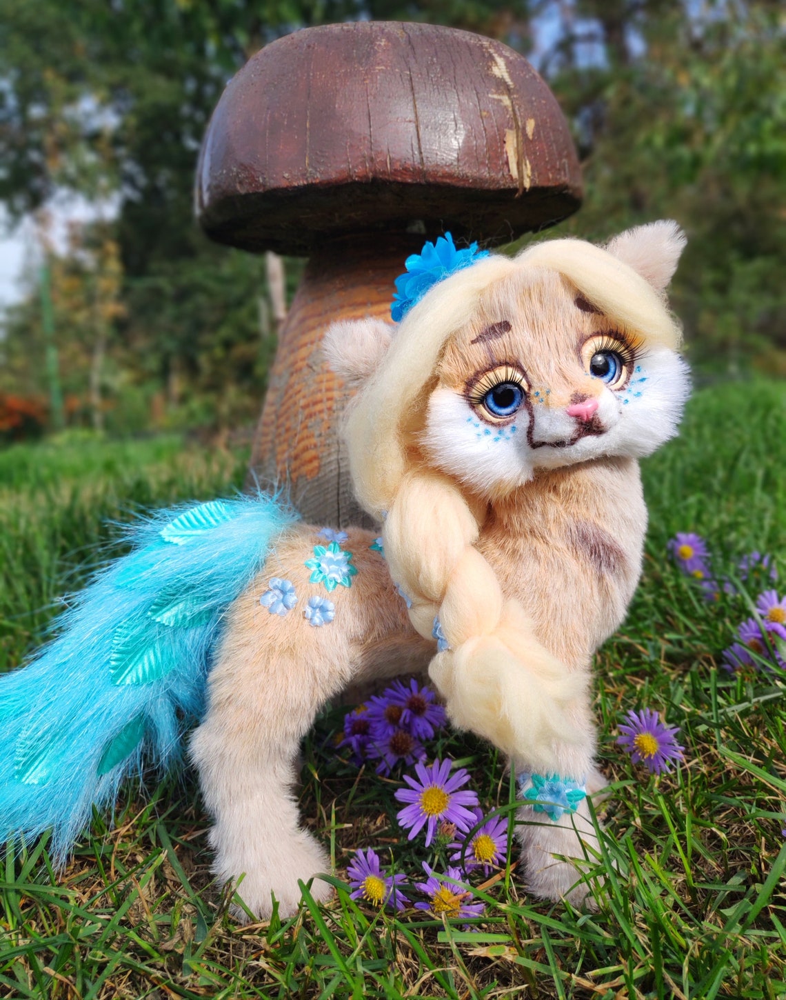 Fantasy Cat Plush Cat Handmade - Etsy