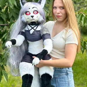 Loona Hellhound Plush, Poseable Art Doll, Handmade - Etsy