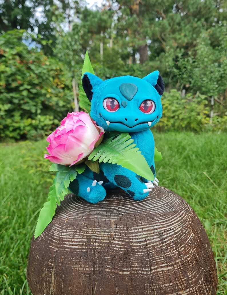 Ivysaur Pokemon Plush Ivysaur Toy Ivysaur Poseable Art - Etsy