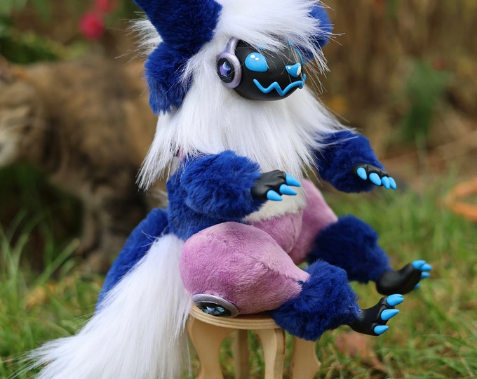Sculpture Doll Protogen Blue, Primagen, Plush Protogen - Etsy