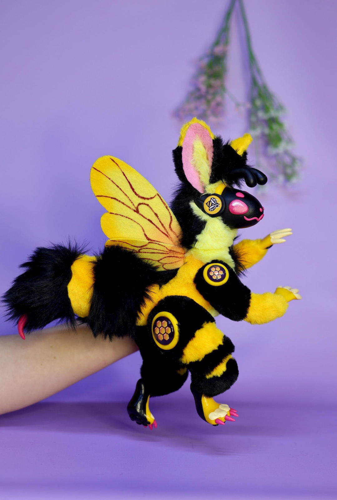Protogen Bee, Art Doll, Sculpture Furry - Etsy