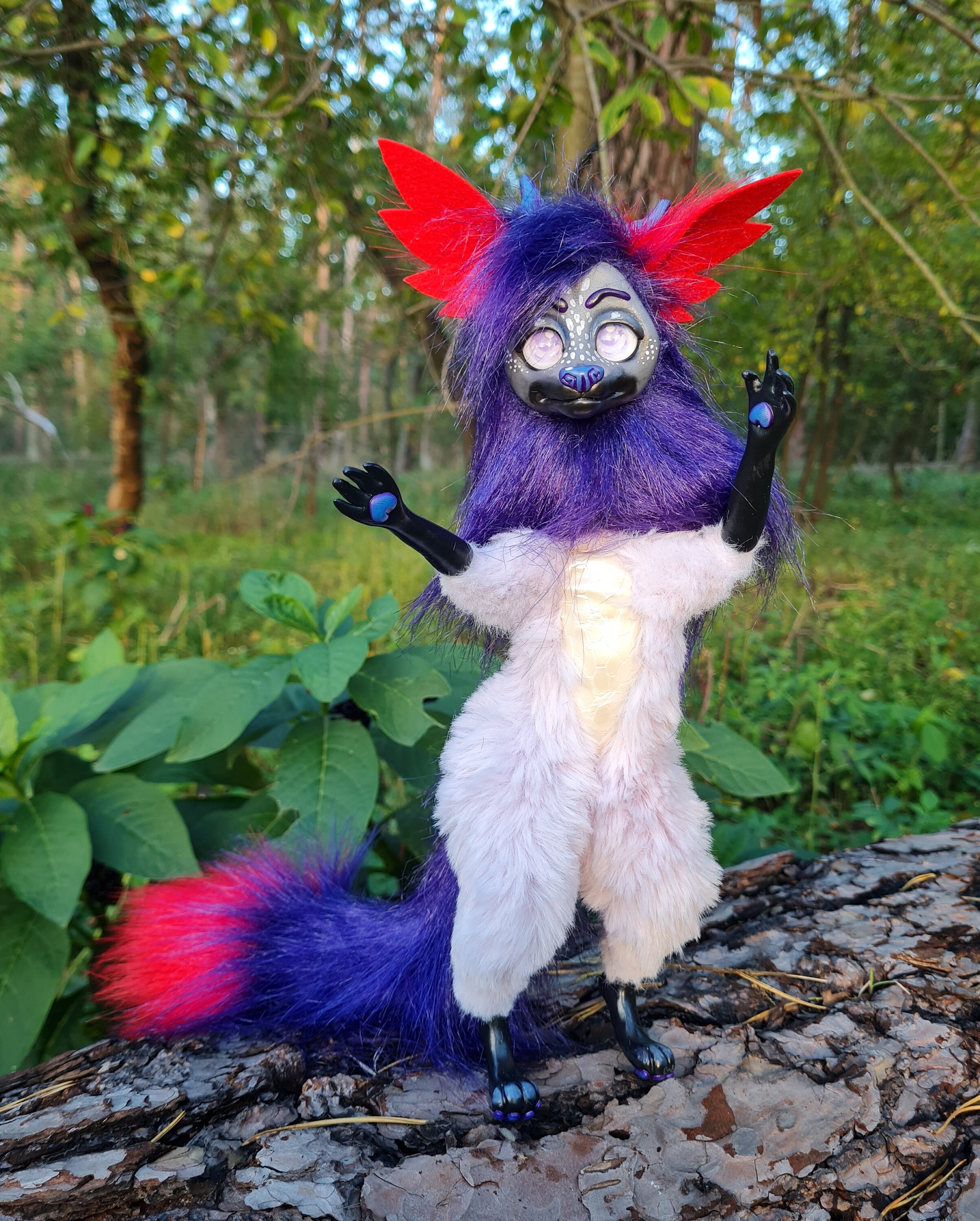 Dragon Fox Poseable Art Doll Furry Dragon Furry Fox - Etsy
