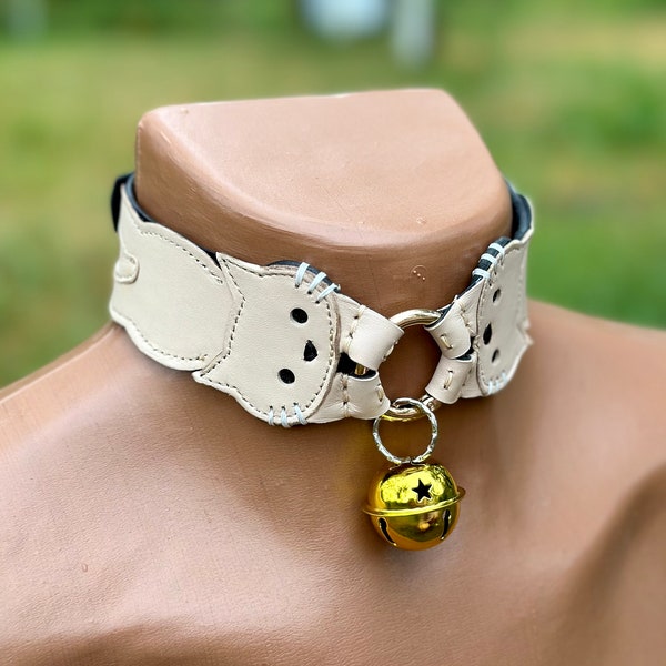 Leather Collars for Humans - Etsy